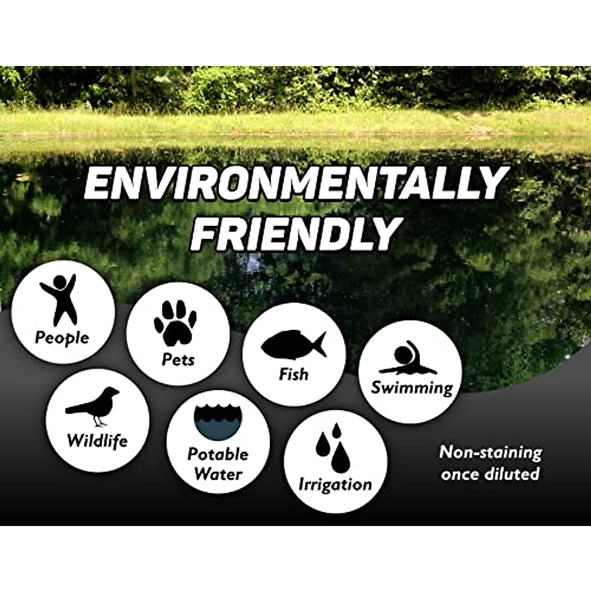 Sanco Industries Pond Dye - Black Individual Water Soluble Packet - 1 Pack Treats 1/4 Acre