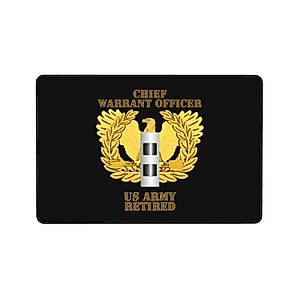 Army Retired Chief Warrant Officer Emblem Cw2 Area Rug Living Room Bedroom Kitchen Sofa Bedside Carpet Floor Mats 36"X24"