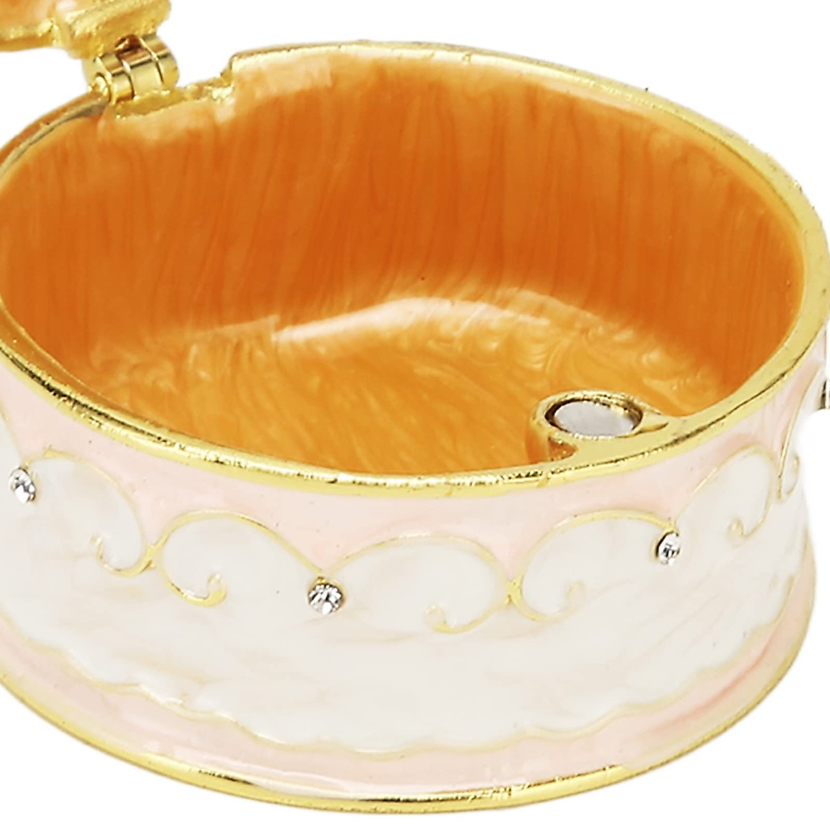 MSUIINT Jeweled Ballet Shoes Trinket Boxes Exquisite Compact Decorative Trinkets Jewelry Box Small Box Ring Case Necklace Organizer Storage Box Wedding Birthday Gift