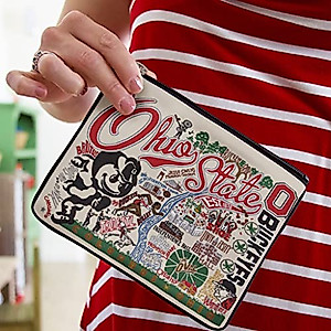 Catstudio Collegiate Zipper Pouch, Ohio State University Travel Toiletry Bag, Ideal Gift for College Students or Alumni, Makeup Bag, Dog Treat Pouch, or Travel Purse Pouch