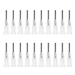 Utoolmart Industrial Dispensing Needle, Industrial Grade Blunt Needle, Stainless Steel Precision Applicator, 17G, Transparent Color, 40pcs