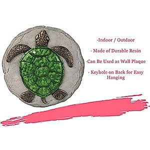 Spoontiques -Garden Décor - Turtle Stepping Stone - Decorative Stone for Garden