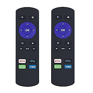 2 Pack VINABTY New IR Replacement Remote Control Compatible with Roku Express 1 2 3 4 HD LT XS XD Media Player
