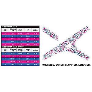 Arctix Kids Whiteout Insulated Ski Gloves, Black, X-Large