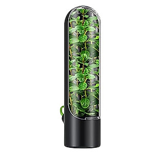 Fresh Herb Keeper, Vanilla Keep-Fresh Cup, Herb Storage Container Keeps Greens of Fresh Vegetable Preservation Bottle for Storage Cilantro, Mint, Asparagus, Keeps Greens Fresh