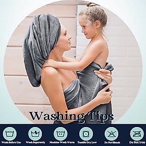 Newwiee 30 Pack Towels and Washcloths Sets Bath Hand Towels Washcloths Set for Bathroom Shower Yoga Travel, Coral Velvet Highly Absorbent Large(Gray)