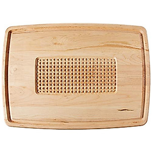 Snow River USA Hardwood Maple Pyramid Cutting Carving Board with Juice Groove 15" x 21" x .75"