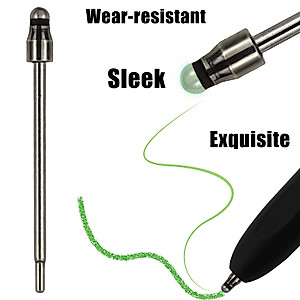 Stainless Ball Pen Tips Replacement Compatible with Samsung Galaxy S Pen Fold Edition Stylus Pen, No Wear Out Z Fold 4/3 Backup Pencil Nibs,2 Pcs