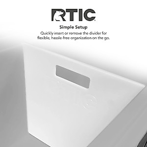 RTIC Cooler Divider for Hard Coolers, Cooler Accessories Perfect for Outdoors, Camping and Travel, Insert to Keep Contents Divided for Organization, 45 QT