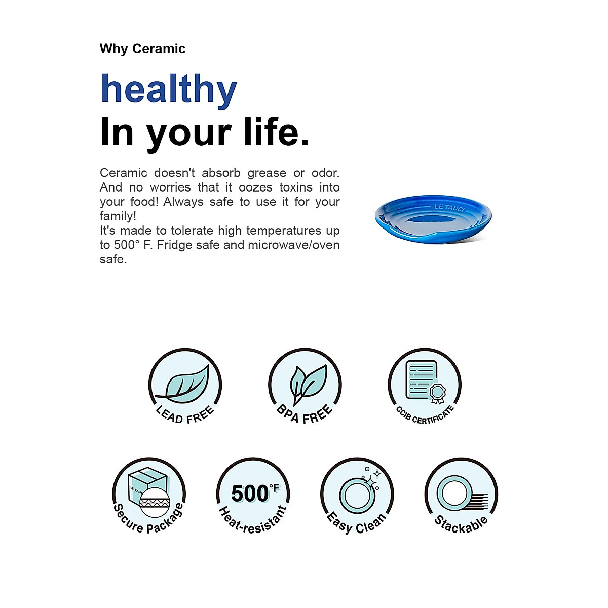 LE TAUCI Ceramic Spoon Rest, Housewarming Present, Coffee Spoon Holder for Kitchen Counter, Stove Top Protection, Kitchen Decor, Accessories for Countertop - 4.9 inch, Set of 4, Gradient Red