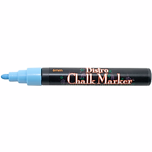 Uchida 480-C-F3 Marvy Broad Point Tip Fluorescent Bistro Chalk Marker, Blue