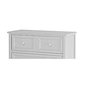 BOWERY HILL Contemporary Wood Four Drawer Chest White Finish