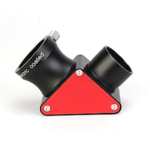 SKYOPTIKST 1.25" Zenith Diagonal Dielectric Mirror for Refractor Astronomical Telescope 99% Reflection Accessories 90 Degree
