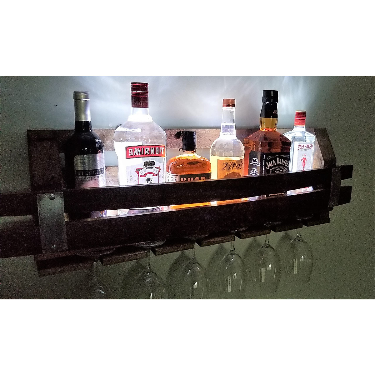 Lighted Whiskey/Wine Rack