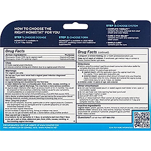 MONISTAT 1-Dose Yeast Infection Treatment For Women, 1 Ovule Insert & External Itch Cream