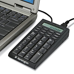 Kensington Notebook Keypad/Calculator with USB Hub, 19-Key Pad 72274