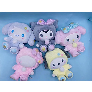 Kabosen My Melody, Kuromi, Cinnamoroll 9.8in Plush Toy Dolls, Soft Plushies for Kids & Adults, Cute Anime Cartoon Stuffed Animals, Home Decor, Gifts
