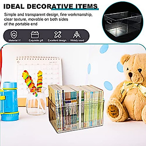 Cabilock Large Storage Bins Stacking Storage Bins Desktop Storage Basket magazine storage rack Magazine Holder tabletop Basket Shelf Plastic Magazine Basket Large Storage Bins Stacking Storage Bins