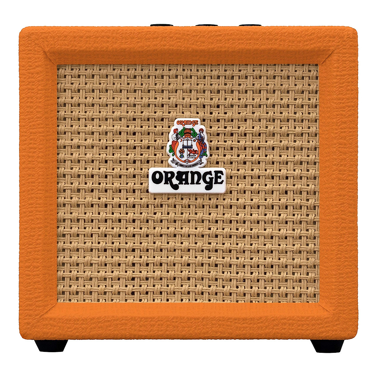 Orange Crush Mini Guitar Combo Amplifier Bundle with Power Supply, Instrument Cable, 24 Picks, and Austin Bazaar Polishing Cloth