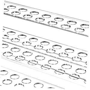 DOITOOL 48 Hole Acrylic Pen Holder,Paint Brush Holder Marker Storage Rack Pencil Holder,Cosmetic Brushes Organizer Stand