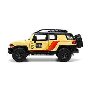 ModelToyCars Toyota FJ Cruiser #938 w/Extra Wheels, Yellow - Jada Toys 33028-1/24 Scale Diecast Car