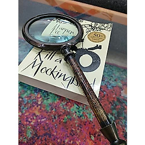 Vintage Antique Henry London Leather Case Brass Marine Handheld Magnifying Glass Astrologers Nautical Instrument - Xmas Gallery Gifts (Brown)