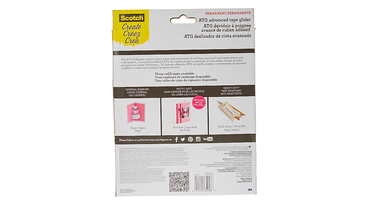 Scotch Advanced Tape Glider Pink Kit - Precise & Mess-Free Bonding