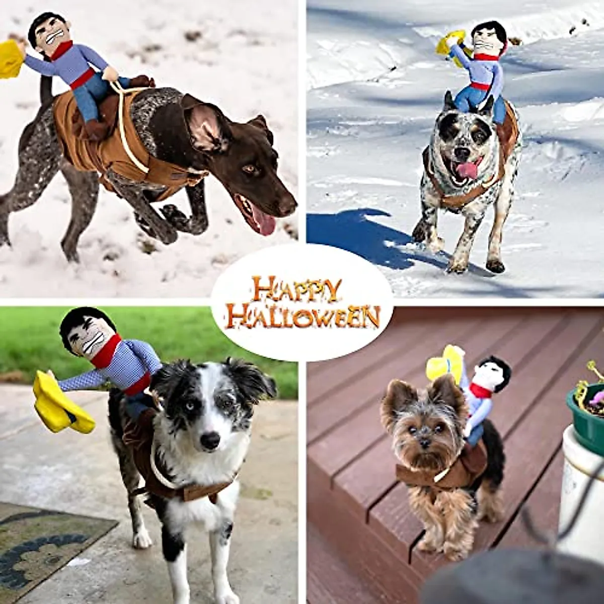 Dog Costume Pet Costume Pet Suit Cowboy Rider Style (Medium)