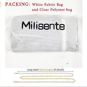 Milisente Clutch Purse for Women Bridal Party Evening Bags Formal Clutch For Wedding(Black)