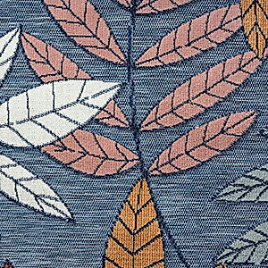 Water Resistant Modern 8x10 Indoor Outdoor Patio Rug | Floral Outdoor Rugs for Patios, Deck, Porch, Entryway | Outside Area Rug | 7'7'' x 10'3''