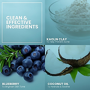 Eva Naturals GLO2 Oxygen Clay Masks For Face Skin Care - Exfoliating Pore Minimizer Face Masks Skin Care - Anti-aging Facial Skin Care Products - Hydrate & Restore All Skin Types - 2 Oz