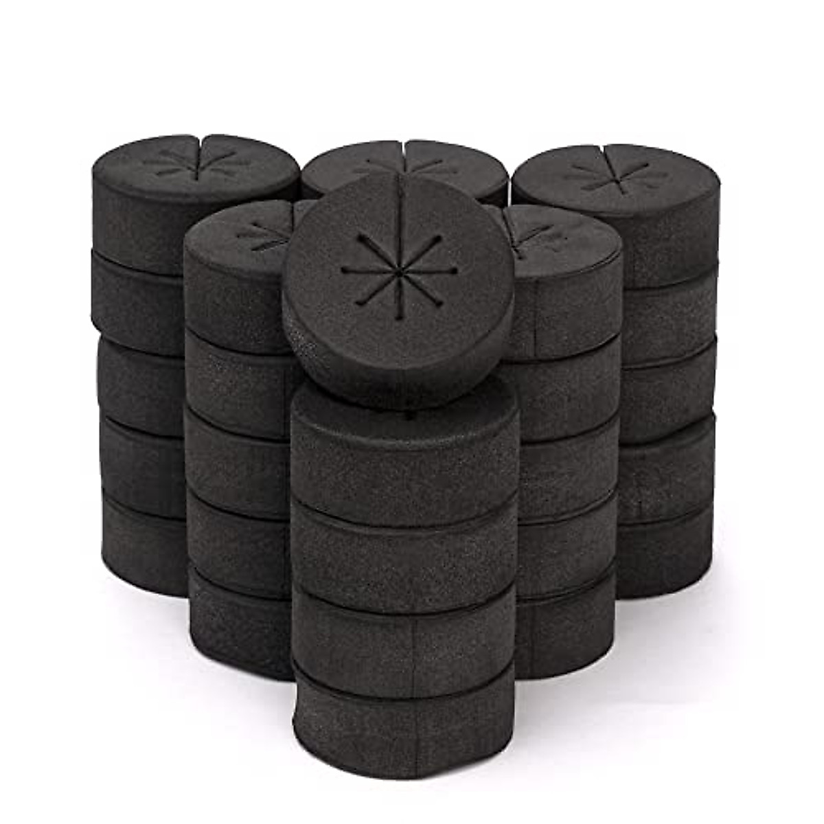 xGarden Neoprene Clone Collars - 30 Pack Cloning Collars, 3" Inch, Black - DIY Foam Cloner Inserts for Net Pots, Hydroponics, Aeroponics