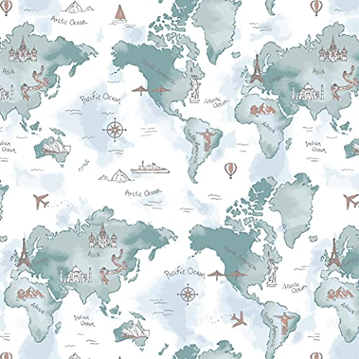 Swaddle Blanket, Boutique Muslin Blankets for Girls & Boys, Baby Receiving Swaddles, Ideal Newborn & Infant Swaddling Set, Perfect Shower Gifts, 2 Pack (World Map + Someday)