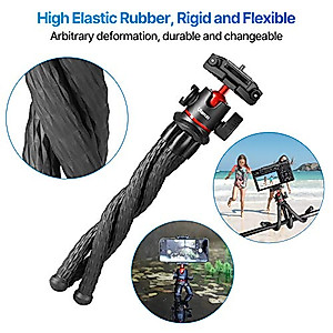 ULANZI MT-33 Camera Tripod,Flexible Mini Tripod with 1/4" Screw for Magic Arm,Octopus Tripod Compatible with iPhone 12 Samsung Canon Nikon Sony Cameras