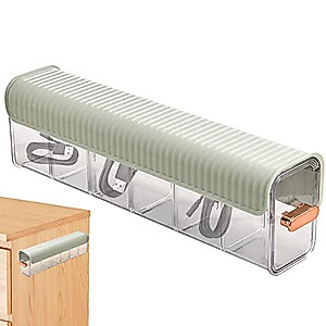 MOTHAF Multi-Functional Storage Box, 6 Cell Wall Mounted Transparent Storage Box, Underwear Socks Panties Drawer, Cabinet Storage Organizer, Hanging Storage Organizer