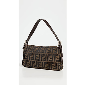 FENDI Women's Pre-Loved Baguette, Zucca, Brown, One Size