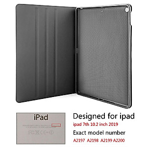 Christmas Elk Case for iPad 9th 8th 7th Generation, Premium PU Leather iPad 10.2 inch 2021 2020 2019 Flip Stand Cover, Adjustable Angles Auto Wake Sleep Protective Shockproof