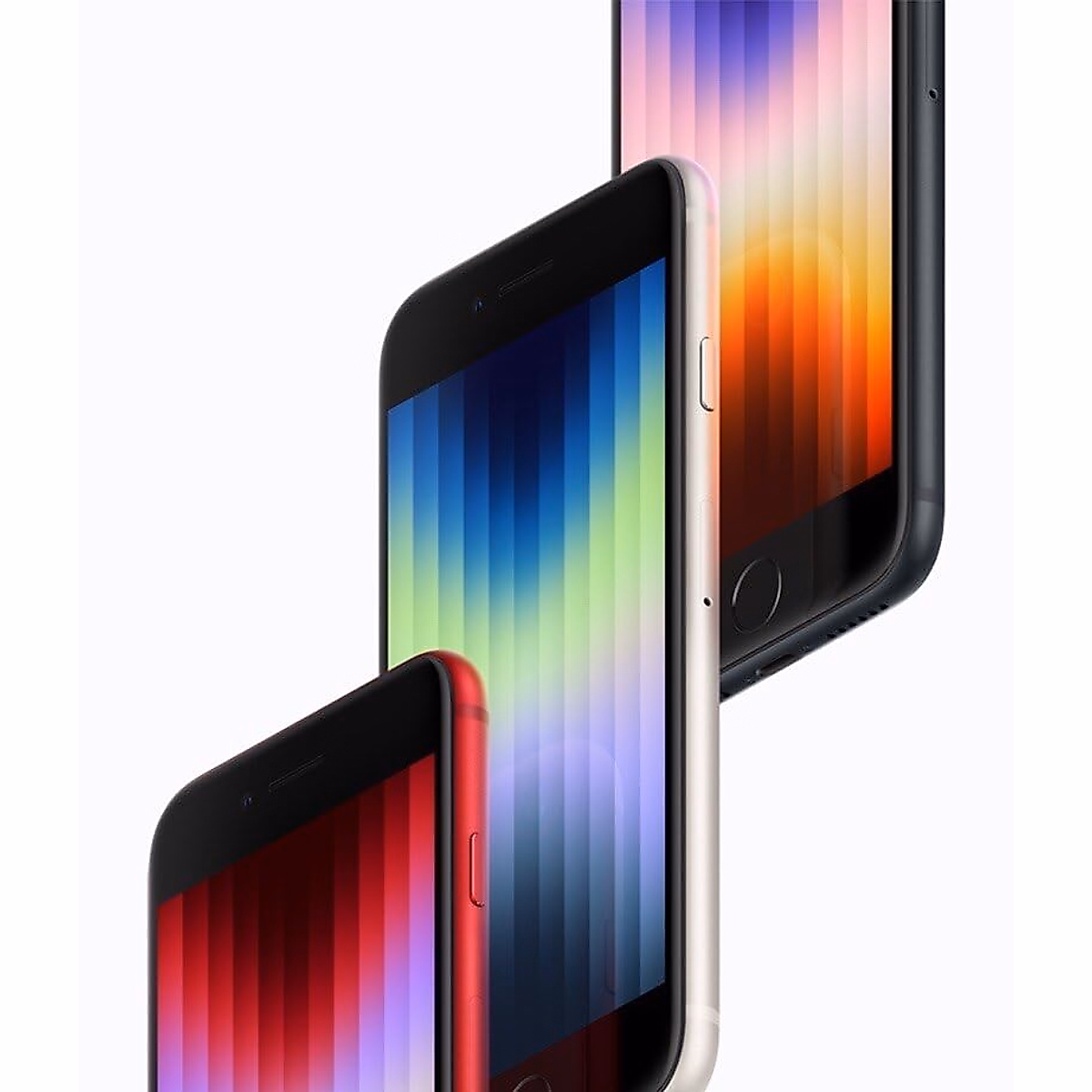 Original Apple iPhone SE 2022 SE3 A15 Bionic Chip 4G RAM 64GB/128GB/256GB ROM 4.7" 12MP Camera Fingerprint Unlocked Phone add 20W Charge/White / 128G|4GB