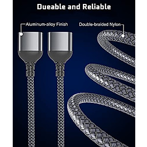 Elebase USB Splitter Y Cable 1FT,1 Male to 4 Female USB-A Expander Hub,Multi USB Port Extender,Extra Multiport Data Charger Split Adapter for Mac Macbook,Car,Xbox One Series X/S,Flash Drive,HDD,Laptop
