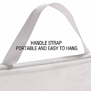 MIFNRO Large Capacity Sock Laundry Bag With Wire Construction Opening Use YKK Zipper Tote Bag Bathroom Hanging Suitable For Underwear, Socks Fine Mesh Laundry Bag 1 Black