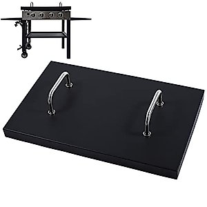 Hard Cover for Blackstone 36 inch Griddle, 5004 Griddle Hard Cover Lid, Black Painted Metal