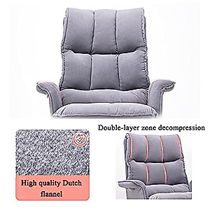 HQBL Office Chair with High Back | Dutch Velvet Soft Ergonomic Support Tilting Function Desk Gaming Swivel Chairs |Adjustable Home Executive Seat with Wheels