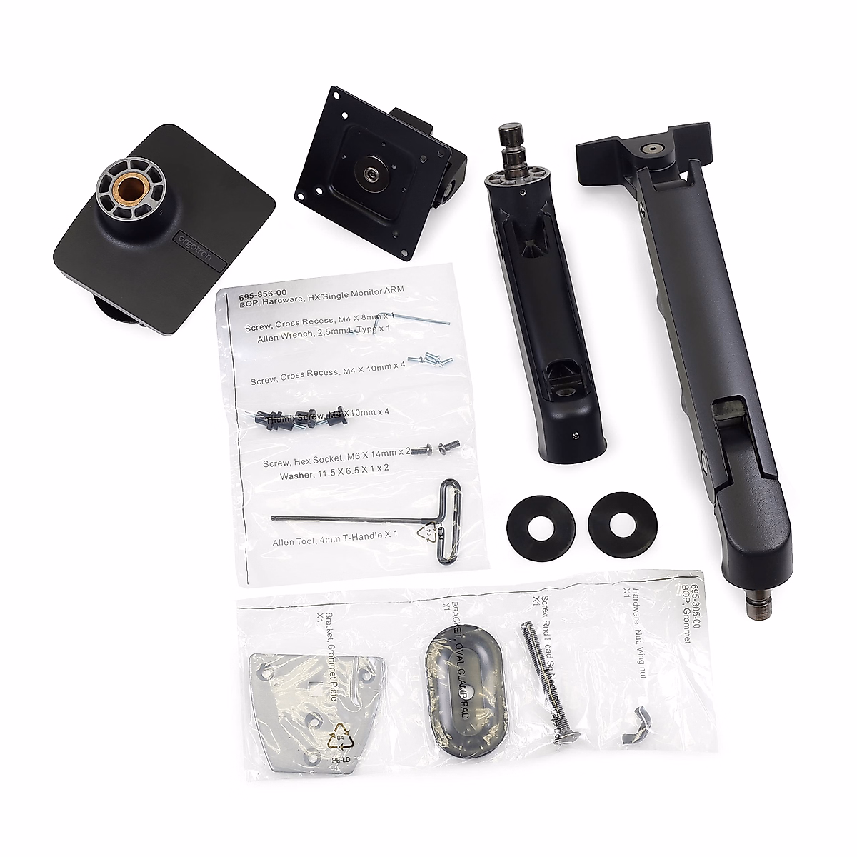 Ergotron – HX HD Premium Heavy Duty Gaming Monitor Arm, Single Monitor Desk Mount – for 1000R Curved Ultrawide Monitors Up to 49 Inches, 28 to 42 lbs, VESA 75x75mm or 100x100mm – HD Pivot, Matte Black