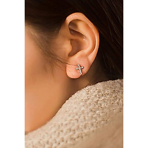 CZ Criss Cross Clip on Cuff Wrap Hoop Earrings for Women 925 Sterling Silver Non-Pierced Ears Pave Crystal Diamond Small Cartilage Crawler Sweep Earring Delicate Flat Jewelry Gift