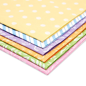 Decorative Tissue Paper for Gift Wrapping, 6 Printed Patterns (14x20 in, 120 Sheets)