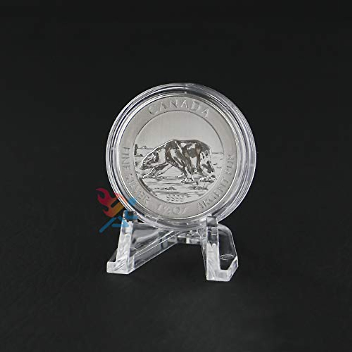 OnFireGuy 38mm Direct Fit for 1.5oz Canadian Silver $8 Wildlife Coins, 10 Pack