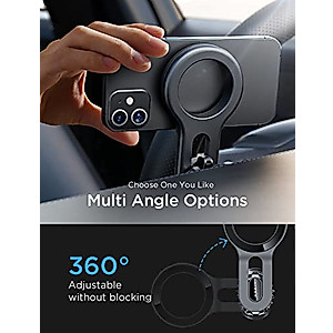 LISEN for MagSafe Car Mount [Powerful Magnets] Magnetic Phone Holder for Car [Easily Install] Hands Free iPhone Car Holder Mount Fit for iPhone 14 13 12 Pro Plus Max Mini MagSafe Cases