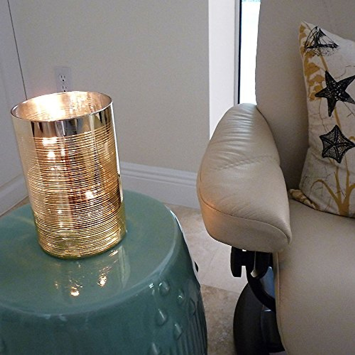 Firefly 2-Ounce Refillable Glass Liquid Candle - Votive Size Emergency Candles - Replacement for Liquid Paraffin Disposable Fuel Cells