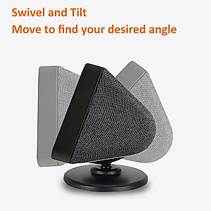 AutoSonic Stand for Echo Show 5 (1st Gen and 2nd Gen) | Adjustable Design Compatible with Alexa Show 5 | Magnetic,Swivel and Tilt | Black