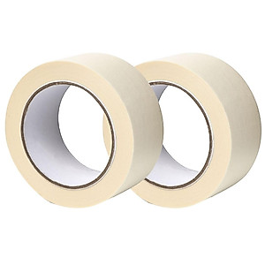 GTSE Masking Tape, 2 inches x 55 Yards (164 ft), Multi-Surface Adhesive Painting Tape, 2 Rolls
